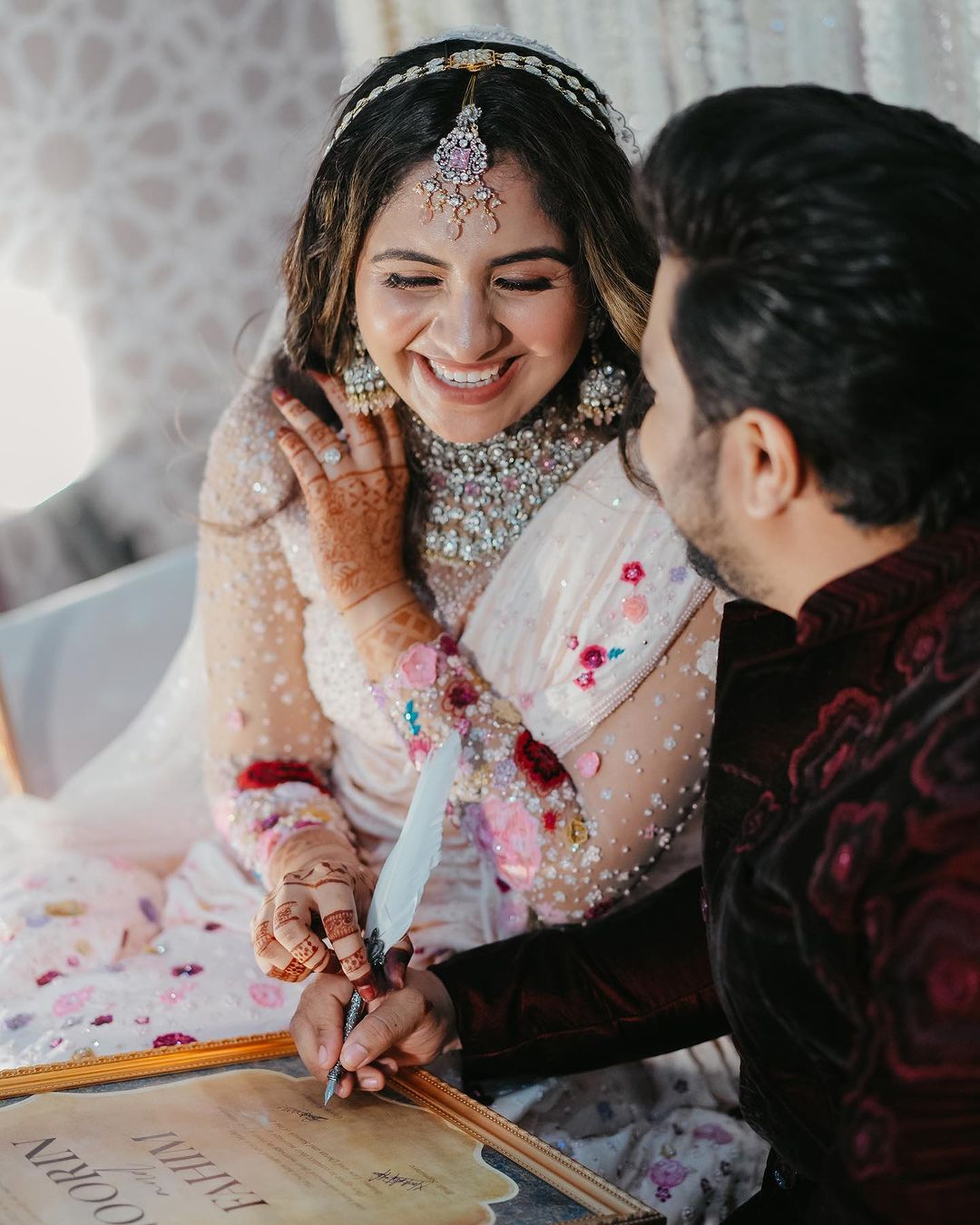 Actress Noorin Shereef and Actor Fahim Safar Grand Wedding Ceremony ...