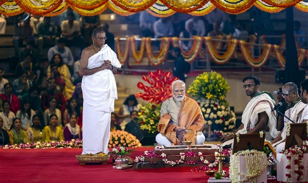 In Pics: PM Modi Invokes Blessings At ITPO Complex At Pragati Maidan ...