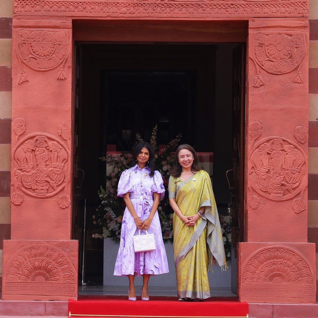 From Marble Dress To Mithai Pink Saree: Akshata Murty's Chic G20 Looks ...