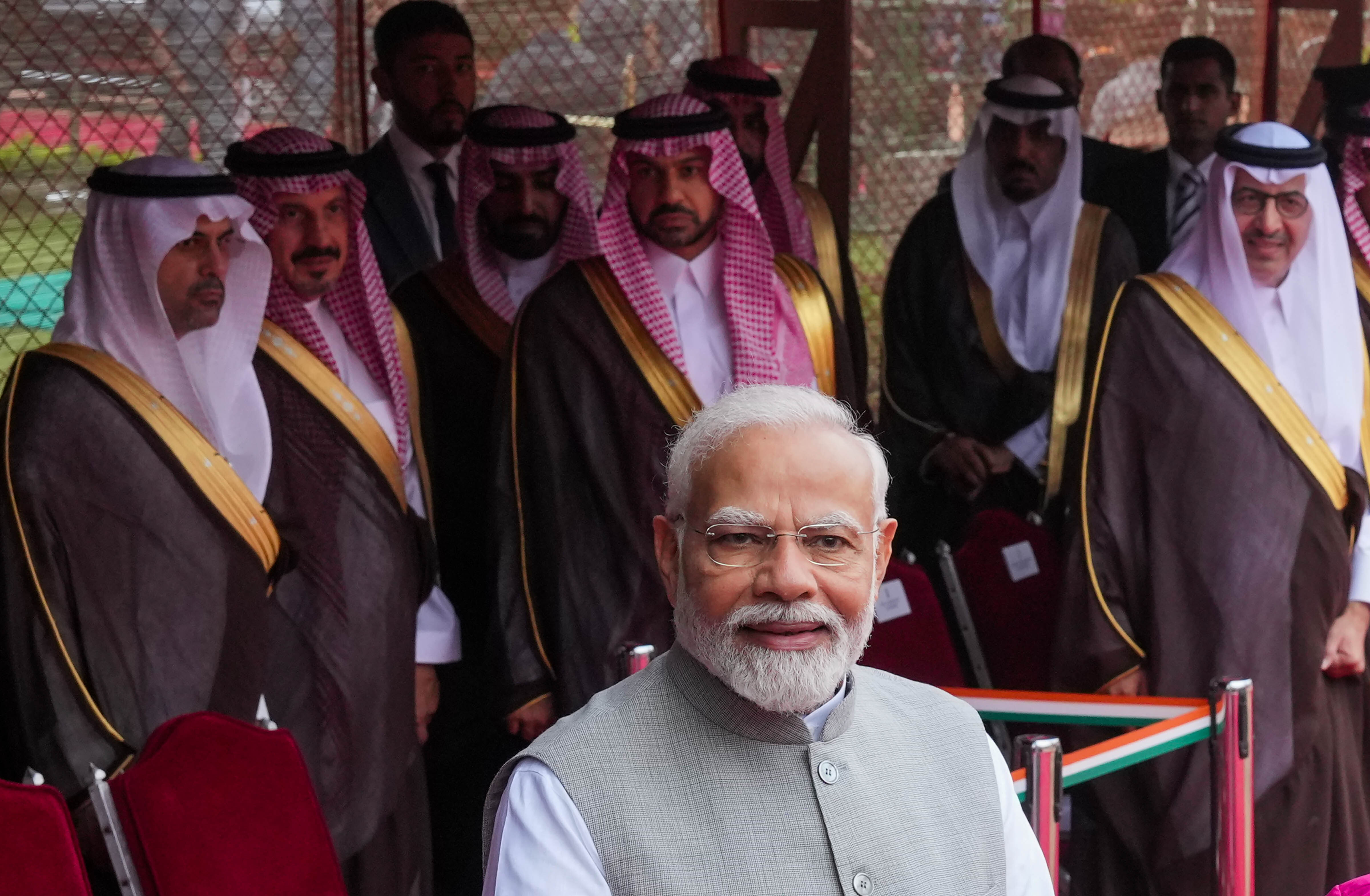 PM Narendra Modi Welcomes Saudi Arabia's Crown Prince And PM Mohammed Bin Salman Bin Abdulaziz ...