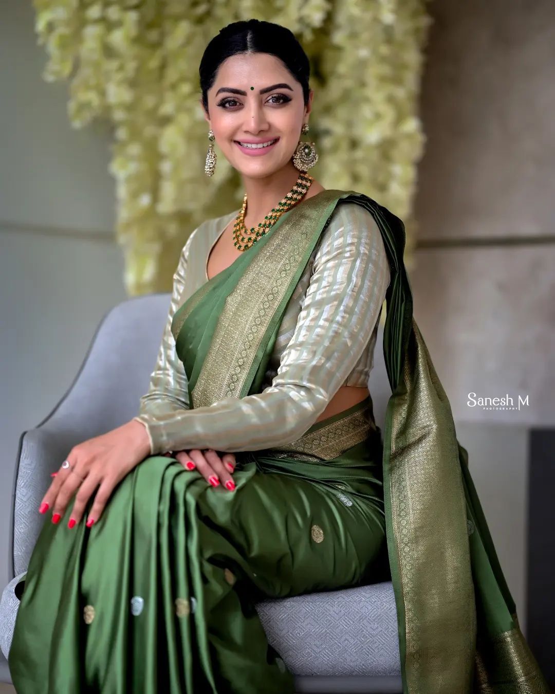 | South Actress Mamta Mohandas Eye Grabbing Look in Saree Goes Viral ...
