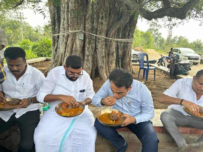 ಮಂಡ್ಯದಲ್ಲಿ ಮುದ್ದೆ ಊಟ ಸವಿದ ಡಾ. ಅಶ್ವತ್ಥ ನಾರಾಯಣ | BJP Leader Dr CN Ashwath ...