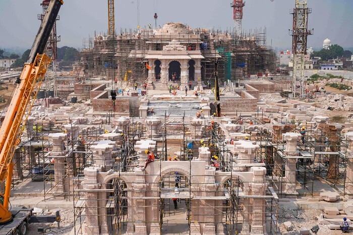 Construction Of Shri Ram Janmbhoomi Teerth Kshetra In Ayodhya Photos ...