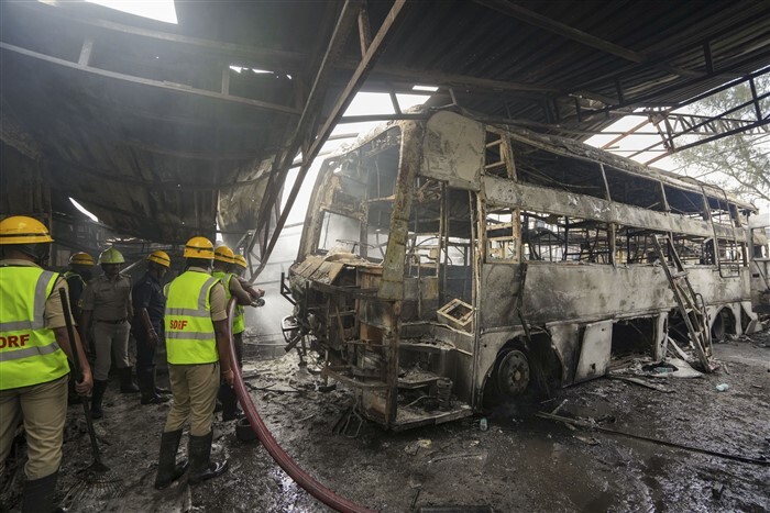 In Pics: Over 40 Buses Lost In Devastating Bengaluru Fire Photos: HD ...