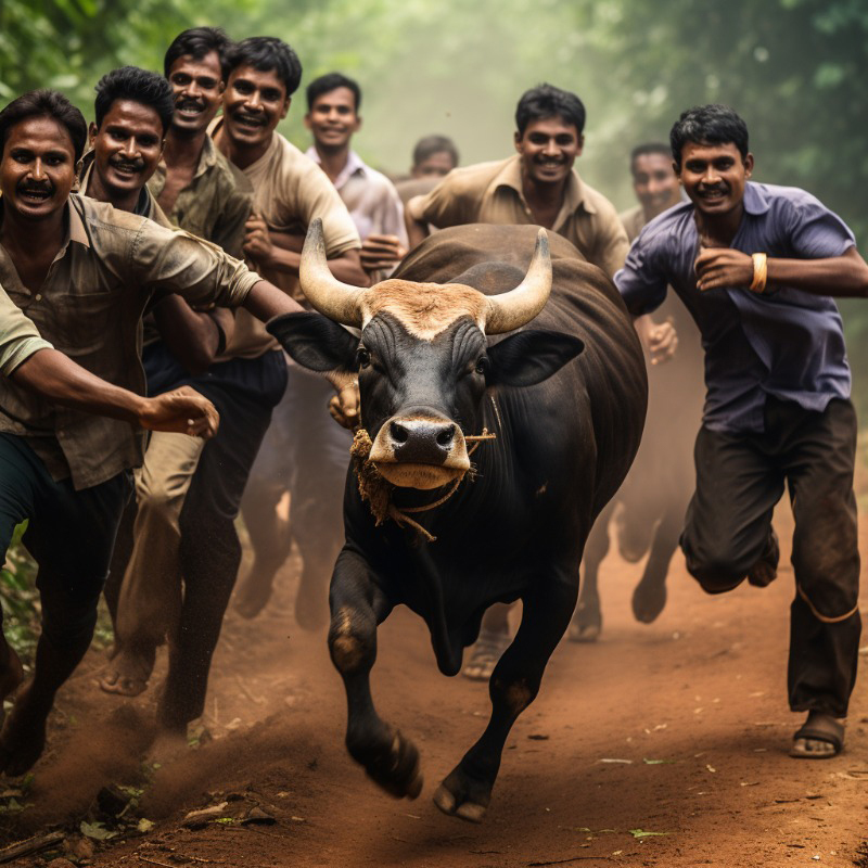 AI Photos Reveal The Majesty Of Tamil Nadu's Jallikattu Bull Festival ...