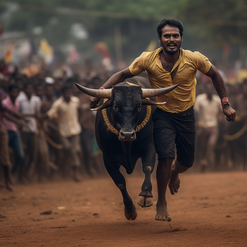 AI Photos Reveal The Majesty Of Tamil Nadu's Jallikattu Bull Festival ...