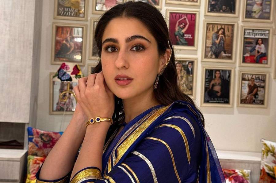 চুড়িদারে অনন্যা সারাকে দেখে রাতের ঘুম উড়ছে অনুগামীদের | Bollywood actress Sara ali khan wear ...