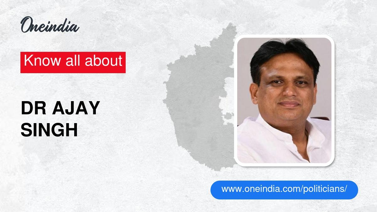 Dr Ajay Singh: Age, Biography, Education, Wife, Caste, Net Worth & More - Oneindia
