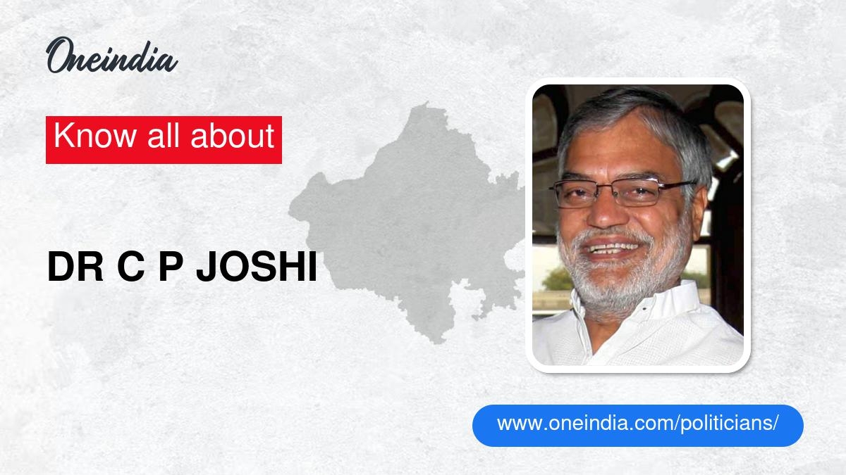 Dr C P Joshi: Age, Biography, Education, Wife, Caste, Net Worth & More ...