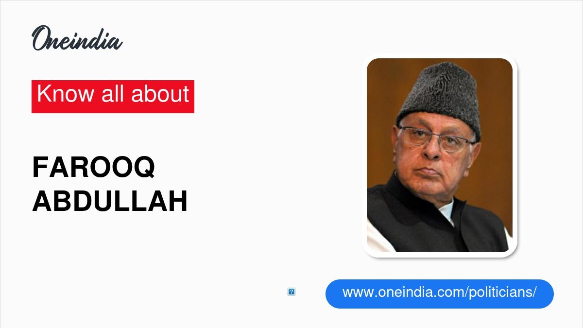 Farooq Abdullah: Age, Biography, Education, Wife, Caste, Net Worth ...