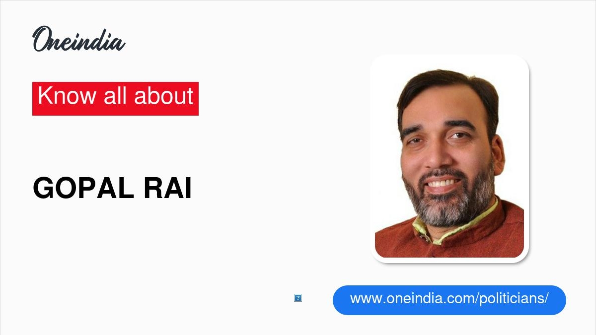 Gopal Rai: Age, Biography, Education, Wife, Caste, Net Worth & More ...