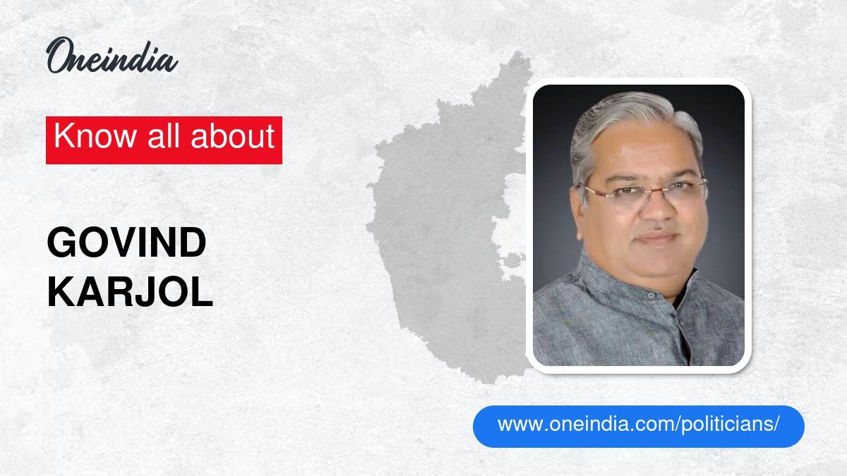 Govind Karjol: Age, Biography, Education, Wife, Caste, Net Worth & More ...