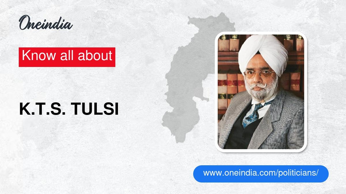 K.T.S. Tulsi: Age, Biography, Education, Wife, Caste, Net Worth & More - Oneindia