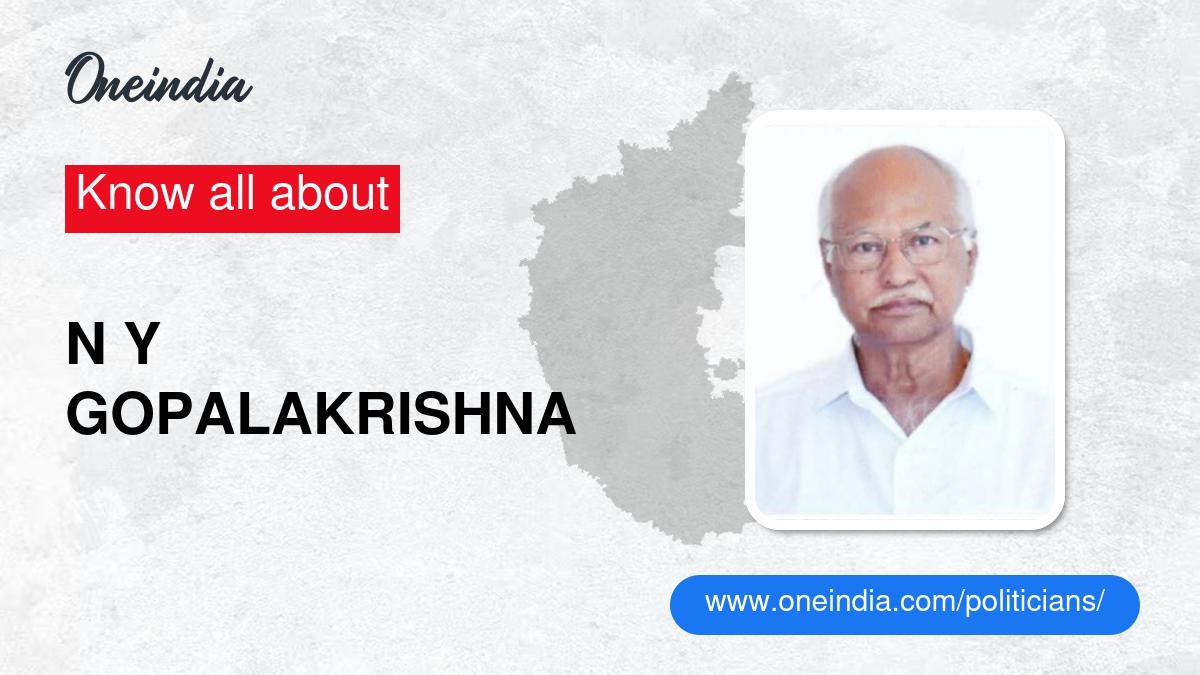 N Y Gopalakrishna: Age, Biography, Education, Wife, Caste, Net Worth ...