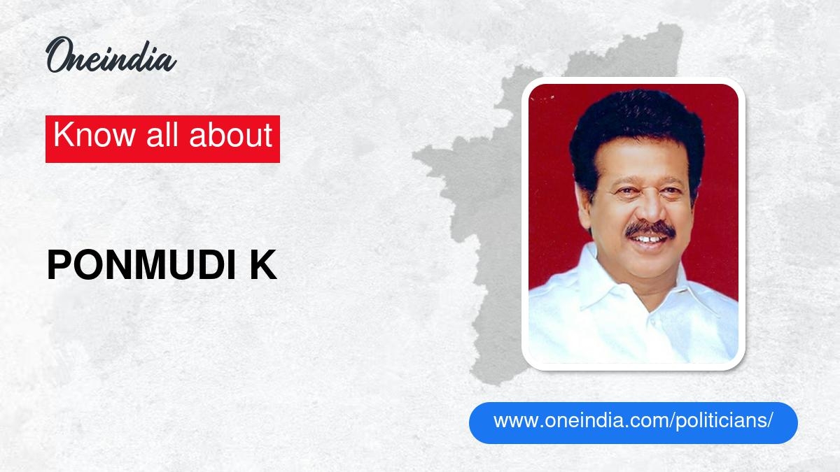 Ponmudi K: Age, Biography, Education, Wife, Caste, Net Worth & More ...