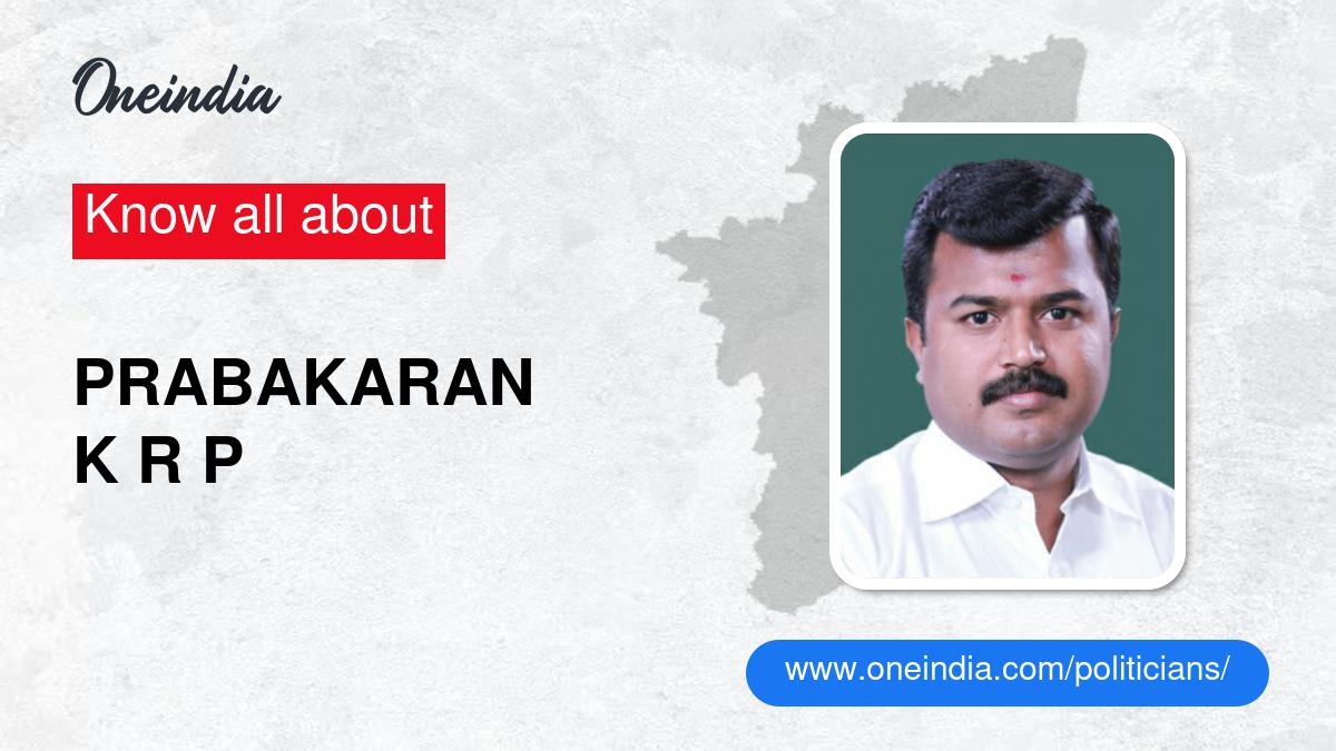 Prabakaran K R P: Age, Biography, Education, Wife, Caste, Net Worth ...