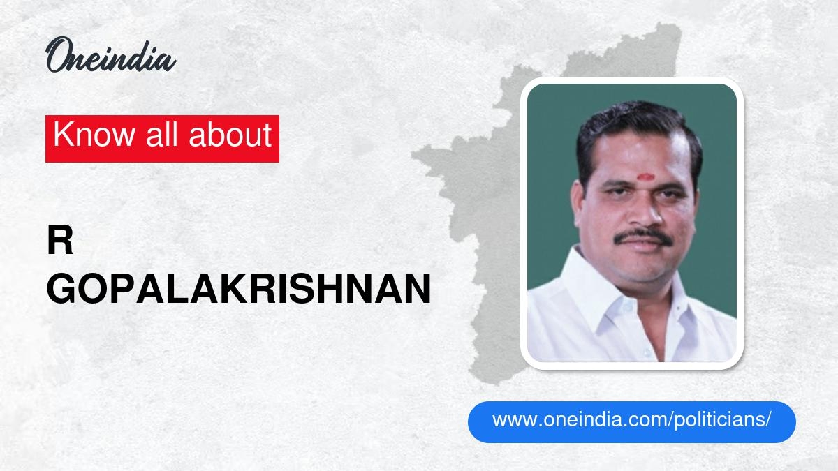 R Gopalakrishnan: Age, Biography, Education, Wife, Caste, Net Worth ...