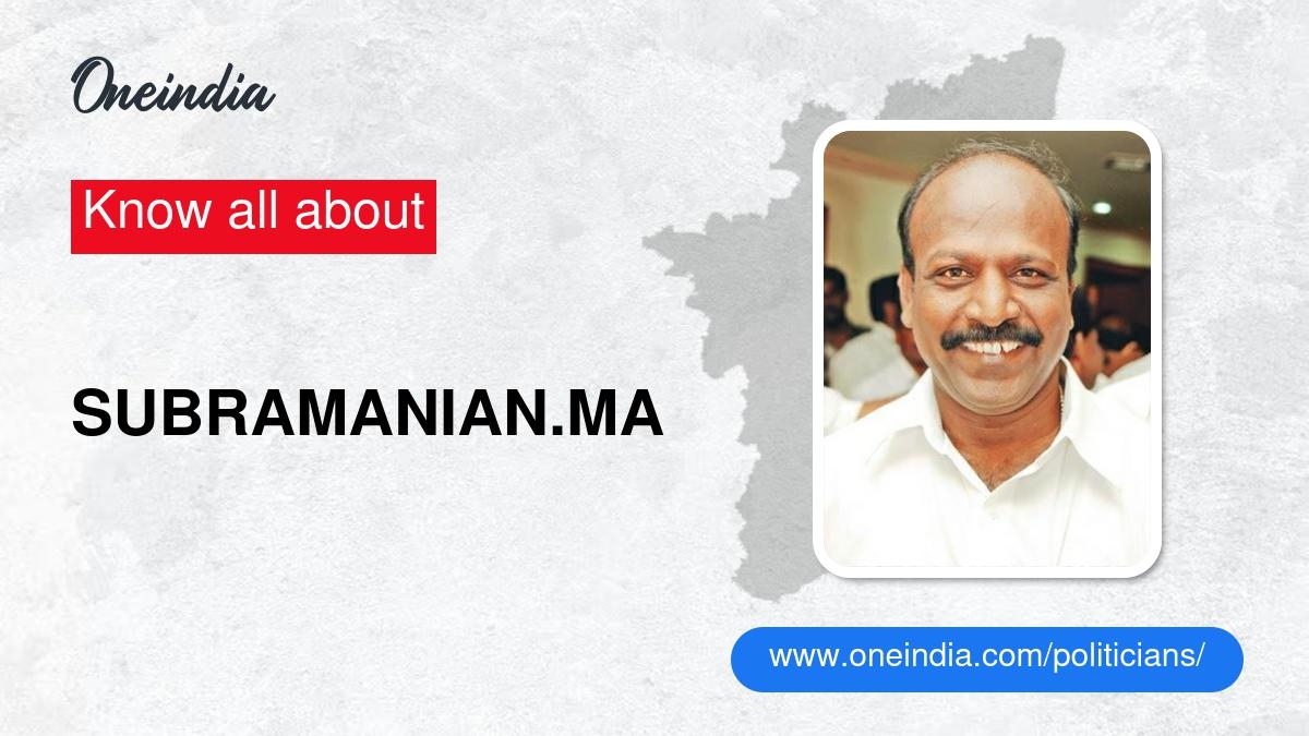 Subramanian.Ma: Age, Biography, Education, Wife, Caste, Net Worth ...