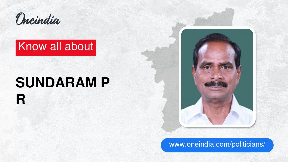 Sundaram P R: Age, Biography, Education, Wife, Caste, Net Worth & More ...